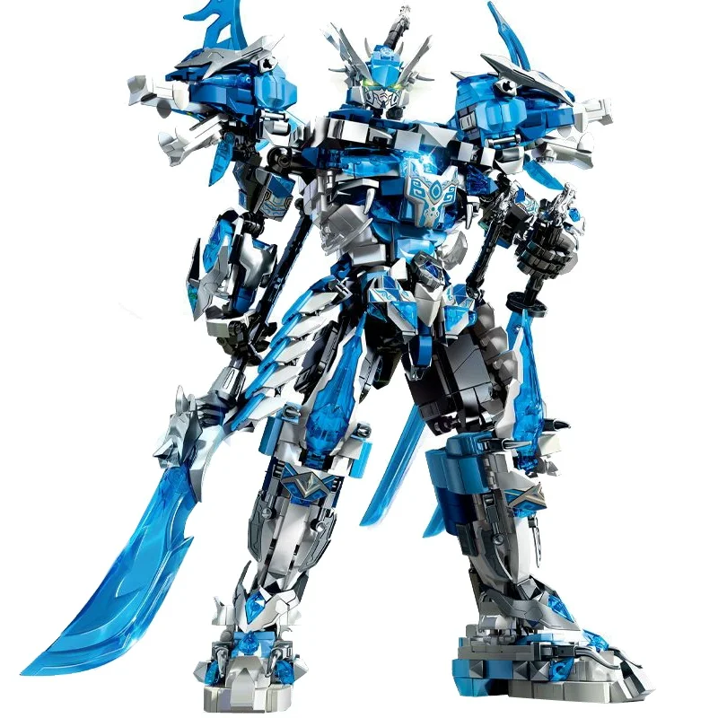 New 2006pcs Ice God Guan Yu Mech Building Blocks Action Figure Mech ...