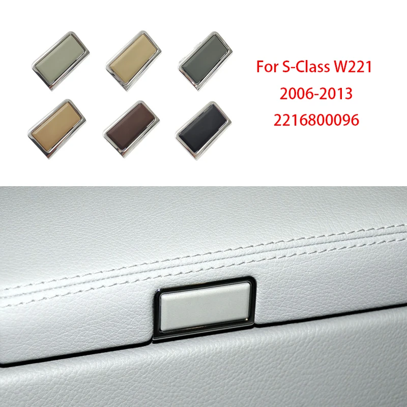 Car-Armrest-Switch-Button-Cover-Center-Console-with-Chrome-for-Mercedes ...