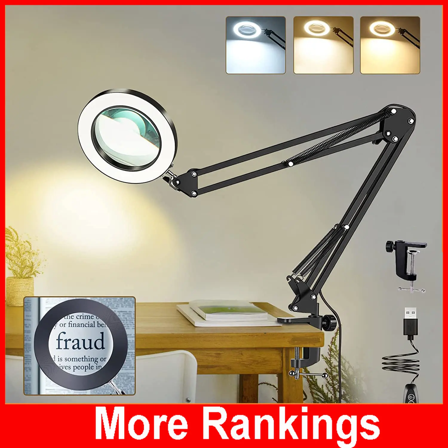 Lupa-LED-con-USB-para-escritorio-l-mpara-de-lectura-retrabajo-soldadura ...