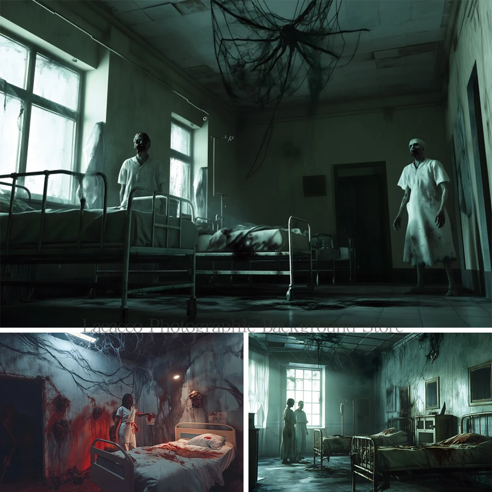 Halloween-Horror-Hospital-Backdrop-Zombie-Blood-Ghost-Abandoned-Lab ...