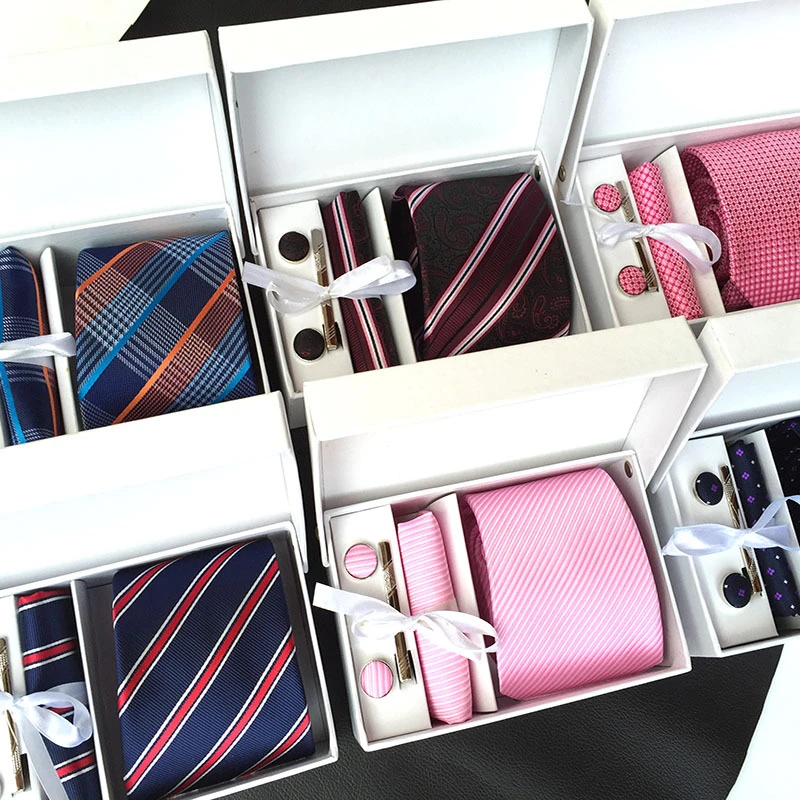 tie set for men gift box for men gravata luxury designer brand 8 cm ...