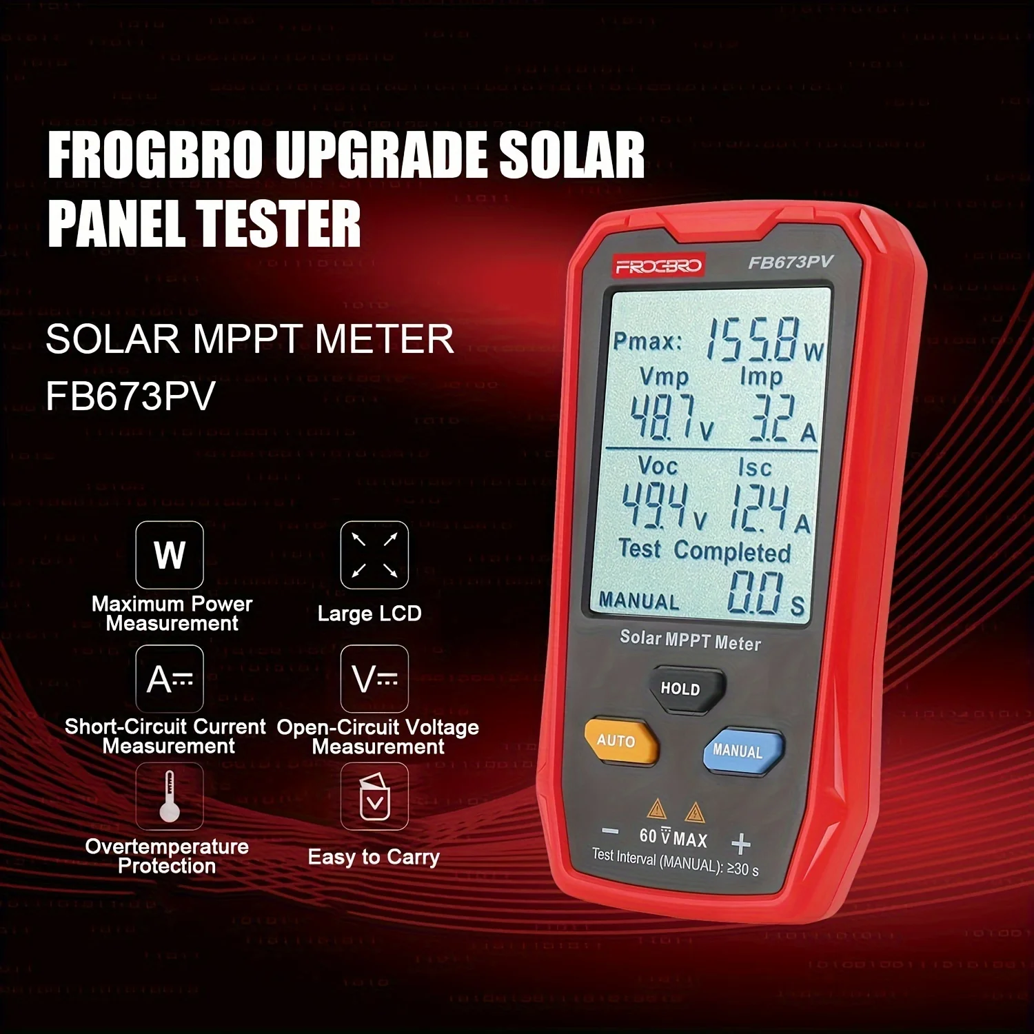 FB673PV-Solar-Panel-Tester-Meter-Photovoltaic-Multimeter-800W-Solar ...