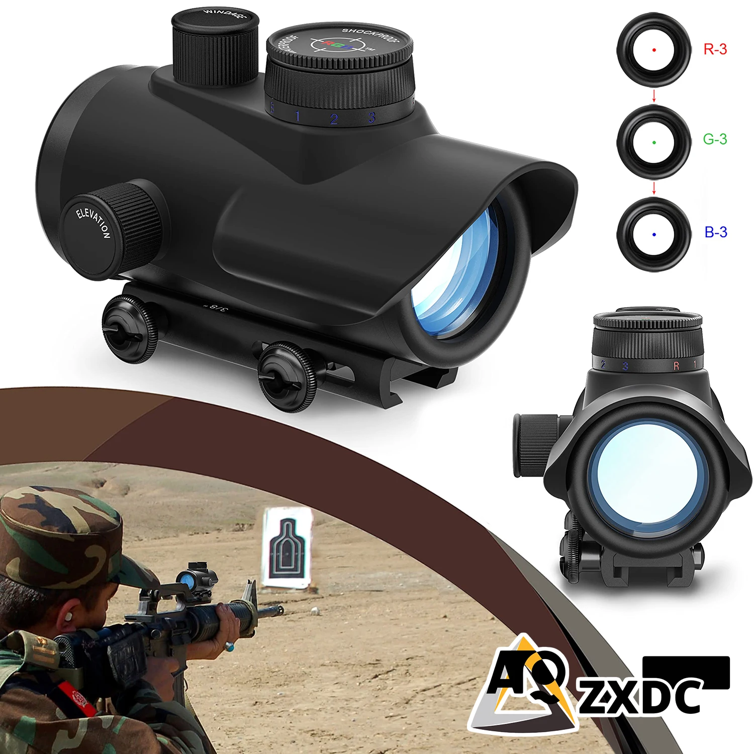 Tactical-Hunting-Airsoft-Red-Dot-Sight-Holographic-Rifle-Sight-Scope ...