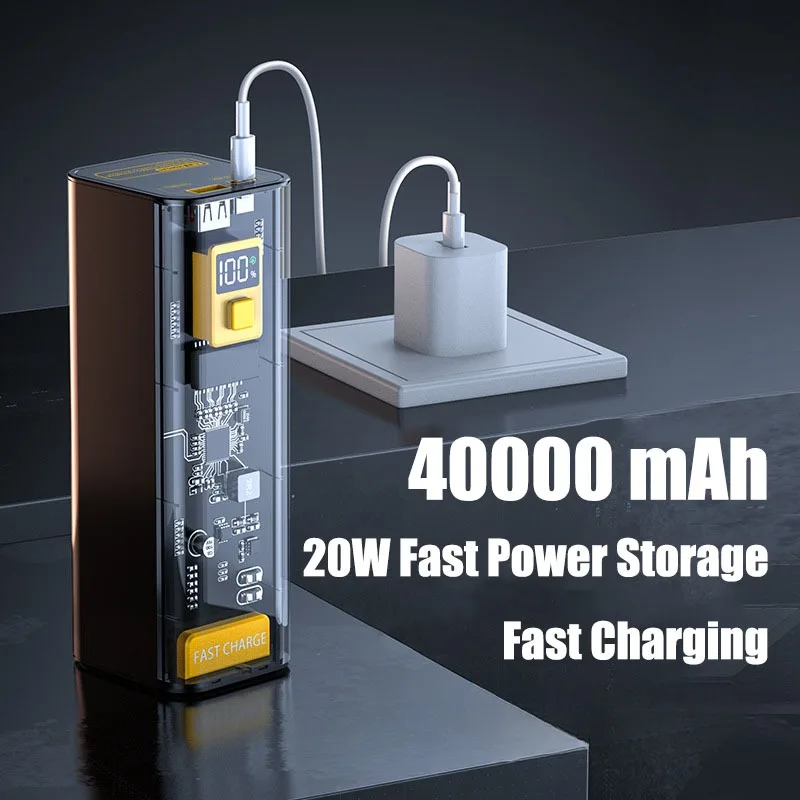 Power-Bank-40000mAh-transparan-pengisi-daya-baterai-eksternal-Super ...