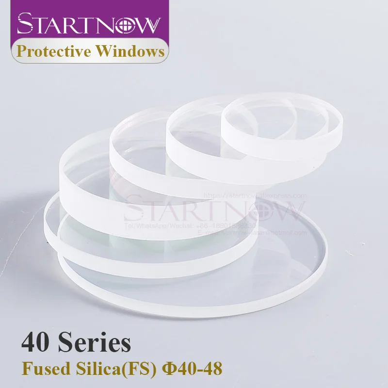 Startnow Fiber Laser Lens 1064nm D40 Series Quartz Laser Protective ...