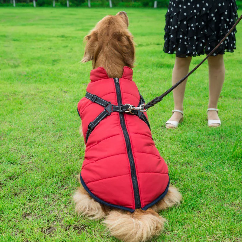 Snow-proof Dog Fleece Down Jacket Coat For Small Medium Puppy Animal ...