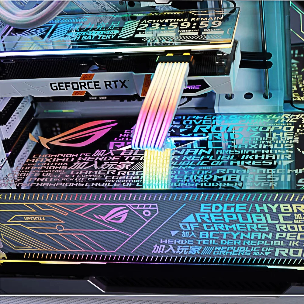 ROG Helios GX601 Case Mirror Lighting Panel Customizable Chassis Power ...
