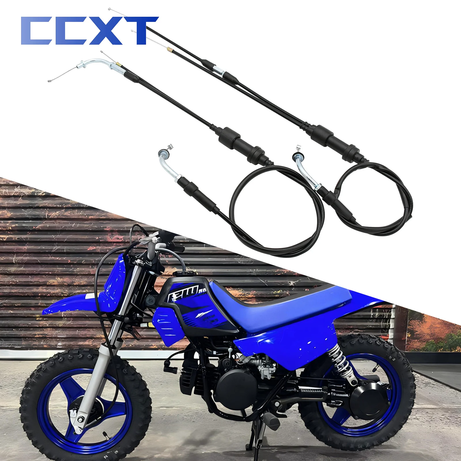 Motorcycle-Throttle-Cable-Throttle-Valve-Gas-Line-For-Yamaha-PW50-And ...