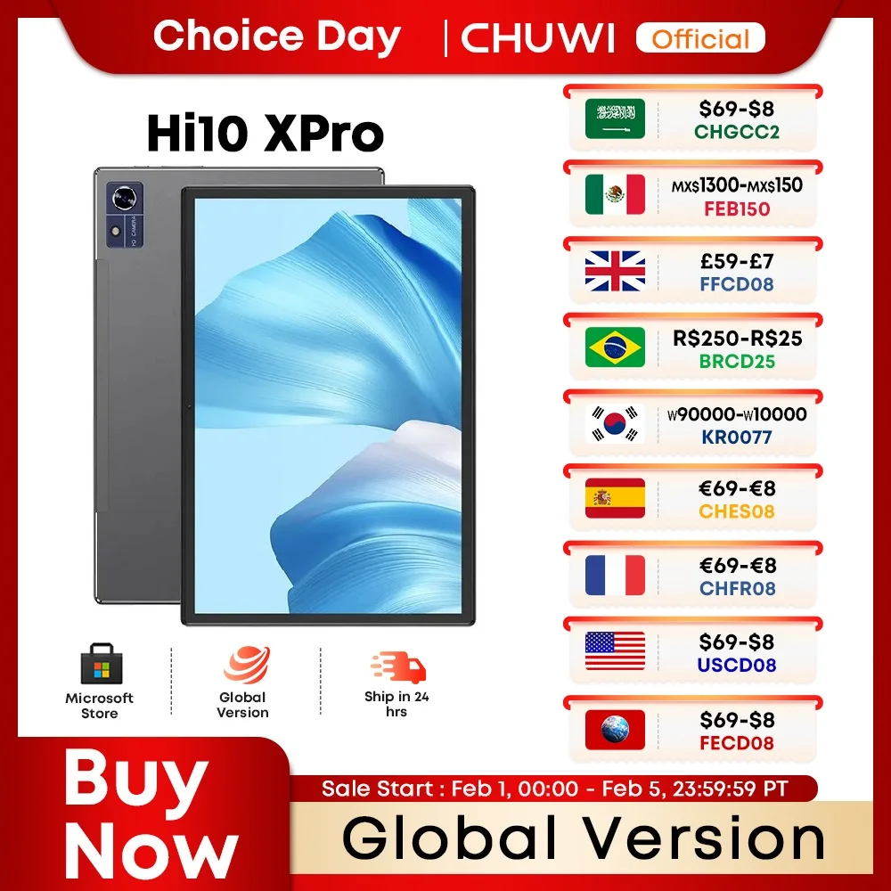 CHUWI-Hi10-X-Pro-10-1-Inch-800-1280-IPS-Screen-Unisoc-T606-4GB-RAM ...