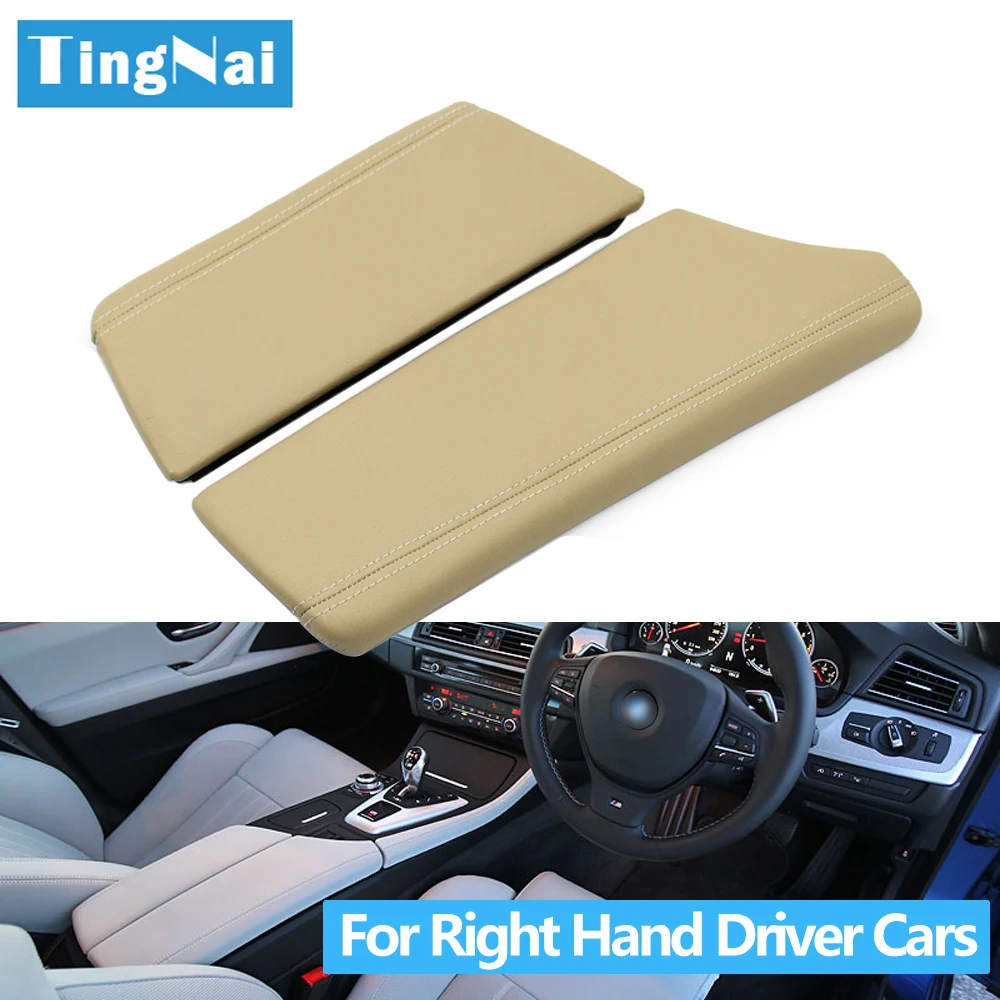 RHD-Front-Center-Console-Lid-Armrest-Leather-Box-Cover-Panel ...