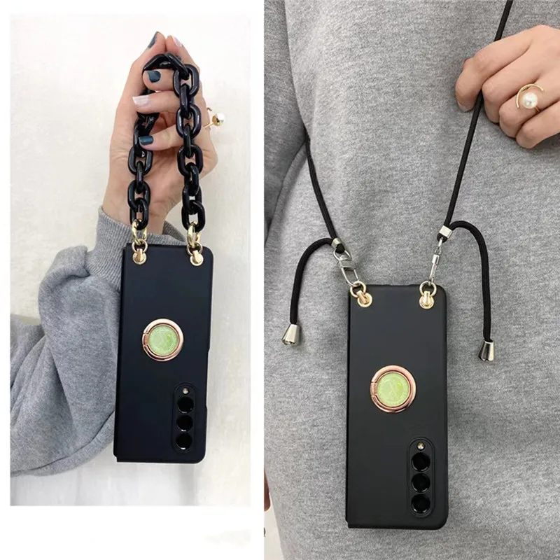 Luxury Bracelet Crossbody Lanyard Case For Samsung Galaxy Z Fold 3 Z ...