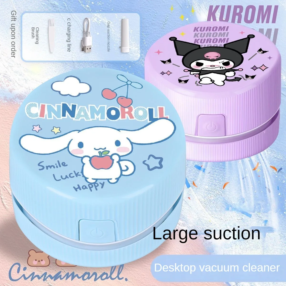 Creative-Sanrio-Cinnamoroll-Kuromi-Desktop-Vacuum-Cleaner-Anime-Hello ...