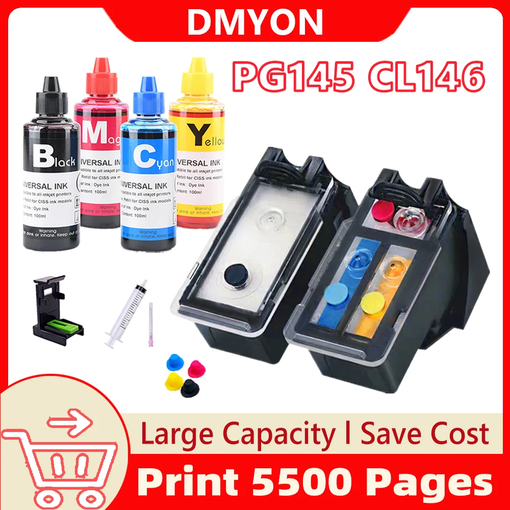 Printer-Ink-Cartridge-for-Canon-Inkjet-pg145-cl146-For-Canon-Printer ...