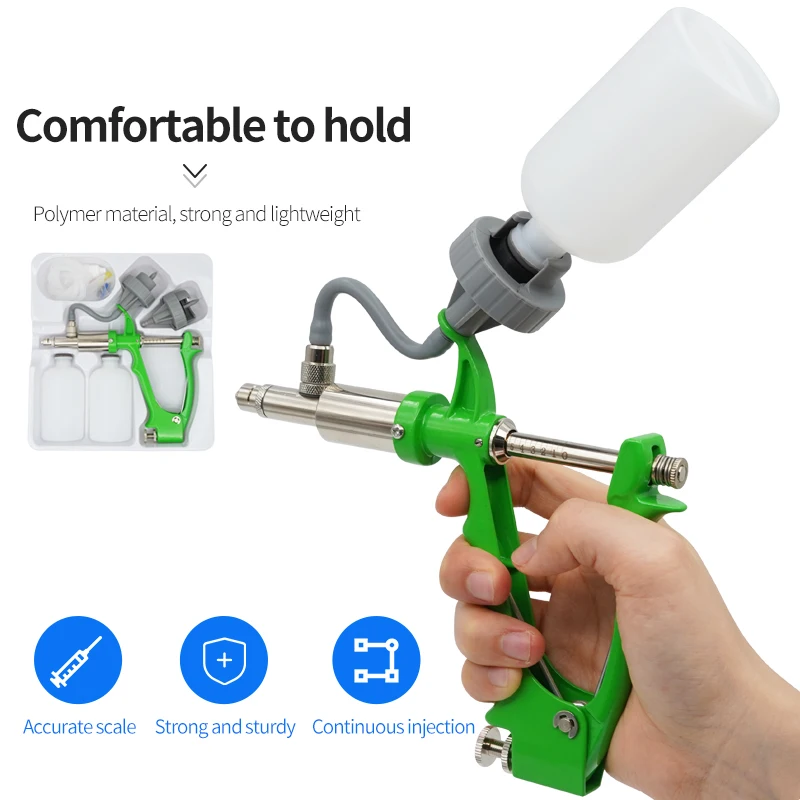 1/2/5ml Farm tools Continuous Syringe Veterinary Chicken Automatic ...