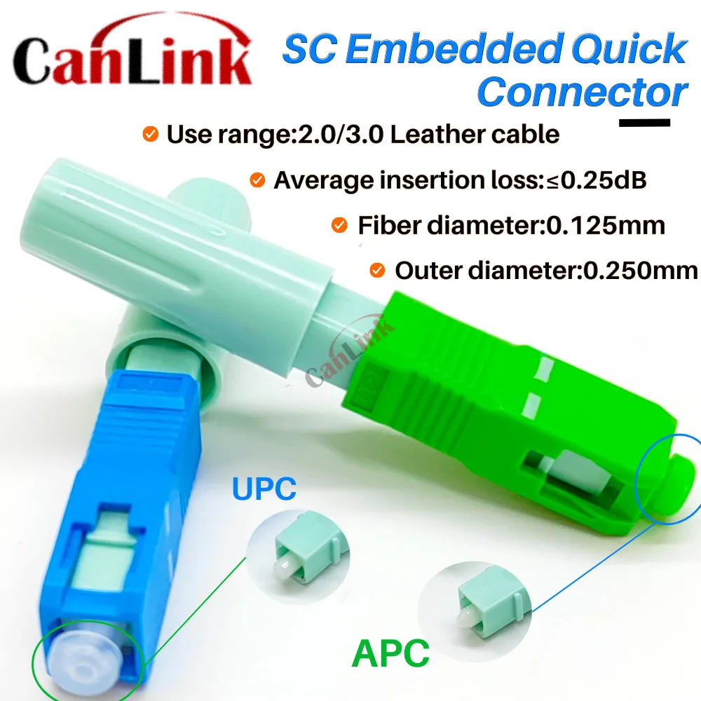 High Quality SC Apc Upc SM Single-Mode Optical Connector FTTH Tool Cold Connector Fiber Optic ...