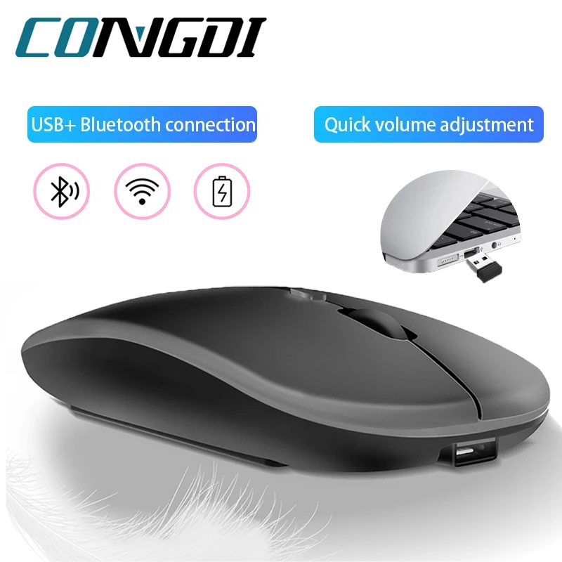 Wireless-Mouse-Rechargeable-Bluetooth-compatible-Gaming-Mouse-with-2 ...