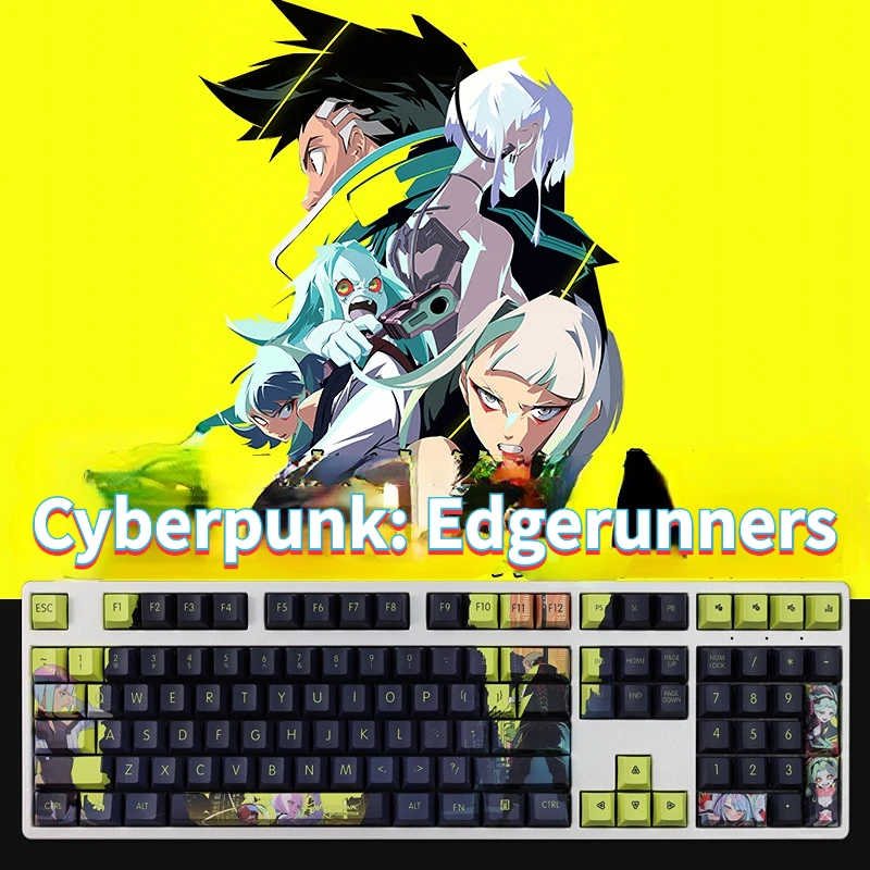 Cyberpunk Edgerunners Pc | Cyberpunk Keycaps Pbt | Cyber Punk ...