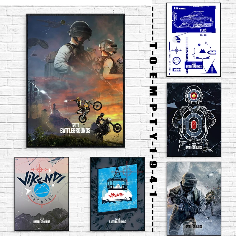 PUBG-Vikendi-Posters-Canvas-Printing-Video-Game-PUBG-Wall-Art-Picture ...