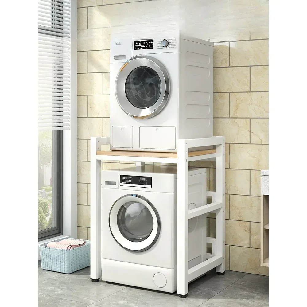 Washing-machine-storage-rack-drum-double-layer-floor-to-ceiling-balcony ...