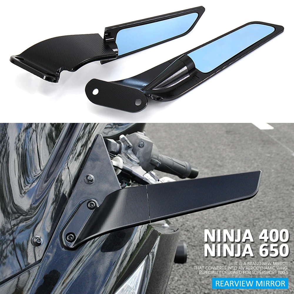 For-kawasaki-Ninja-400-NINJA-650-Winglet-Mirror-Rearview-Mirror ...