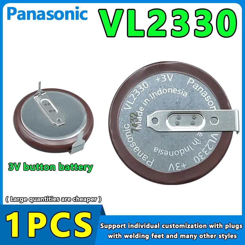 Panasonic-bater-a-de-litio-recargable-3V-VL2330-ML2330-50mAh-180-grados ...