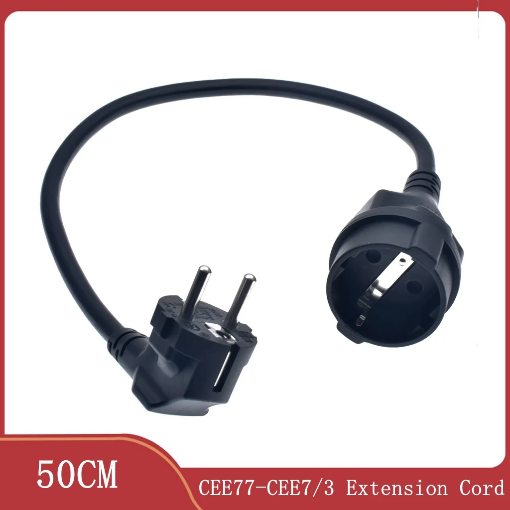 16A Power Cord European/German Plug to CEE 7/3 Euro Female Schuko ...