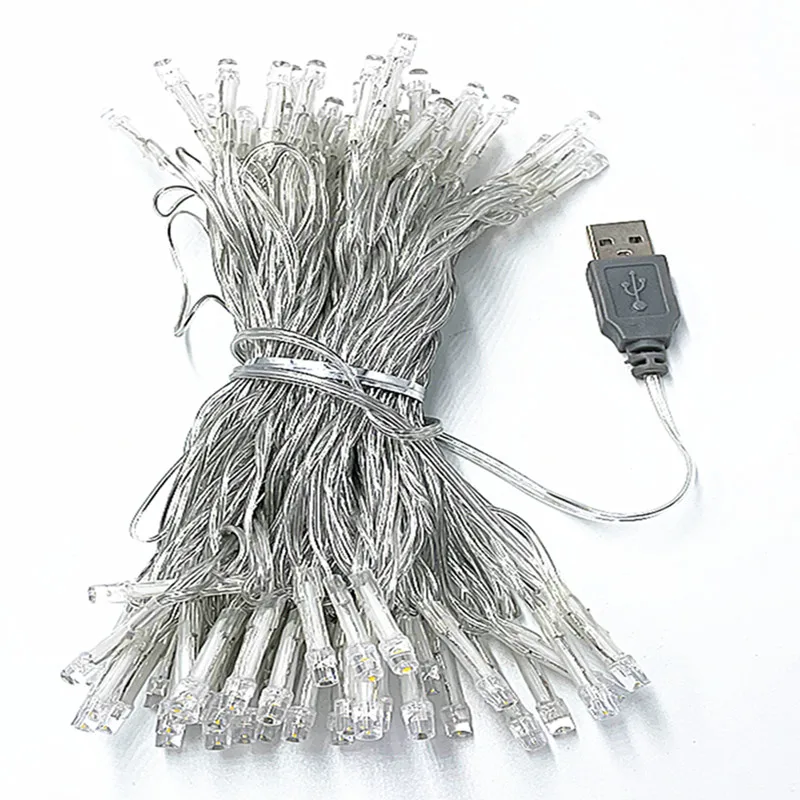 2M/3M/5M/10M USB 5V LED String Lights Fairy Lights Garland Christmas ...