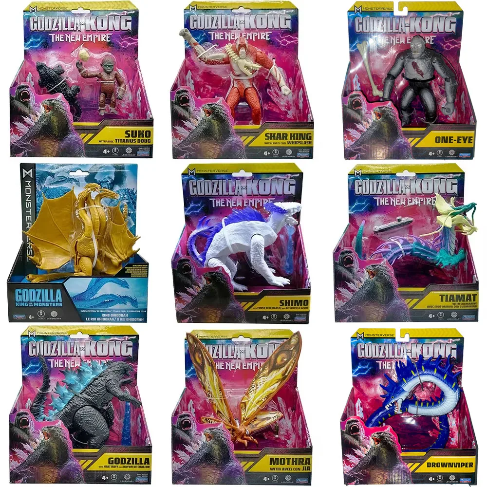 Playmates Godzilla Vs Kong Gojira New Empire 2024 MOTHRA TIAMAT Doll ...