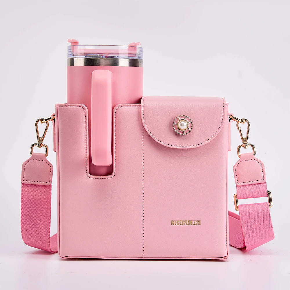nicofun-cup-bag-pink-for-stanley-Accessories-cup-with-Handle-Pink-water ...