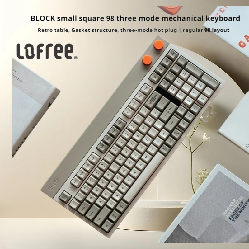 LOFREE-Block-Wireless-Mechanical-Keyboard-98Keys-Rechargeable-Hot ...
