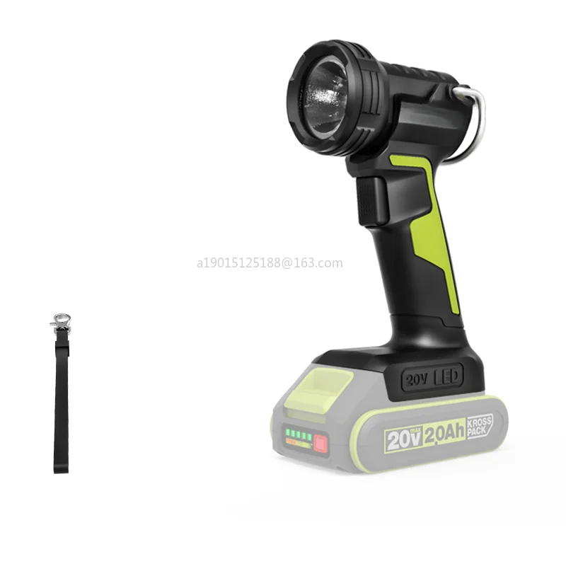 20V-wireless-lithium-battery-LED-searchlight-WU027-handheld-working ...
