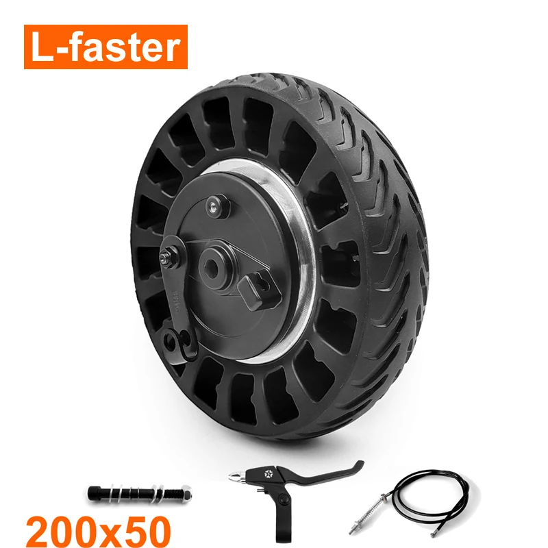 Rueda-sin-c-mara-de-8-pulgadas-con-freno-de-tambor-neum-tico-s-lido ...