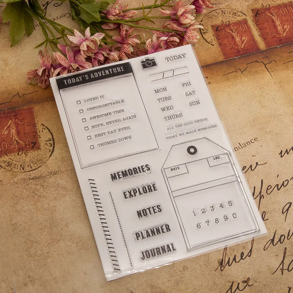 KLJUYP-Notes-stamp-Transparent-Clear-Silicone-Stamps-for-DIY ...