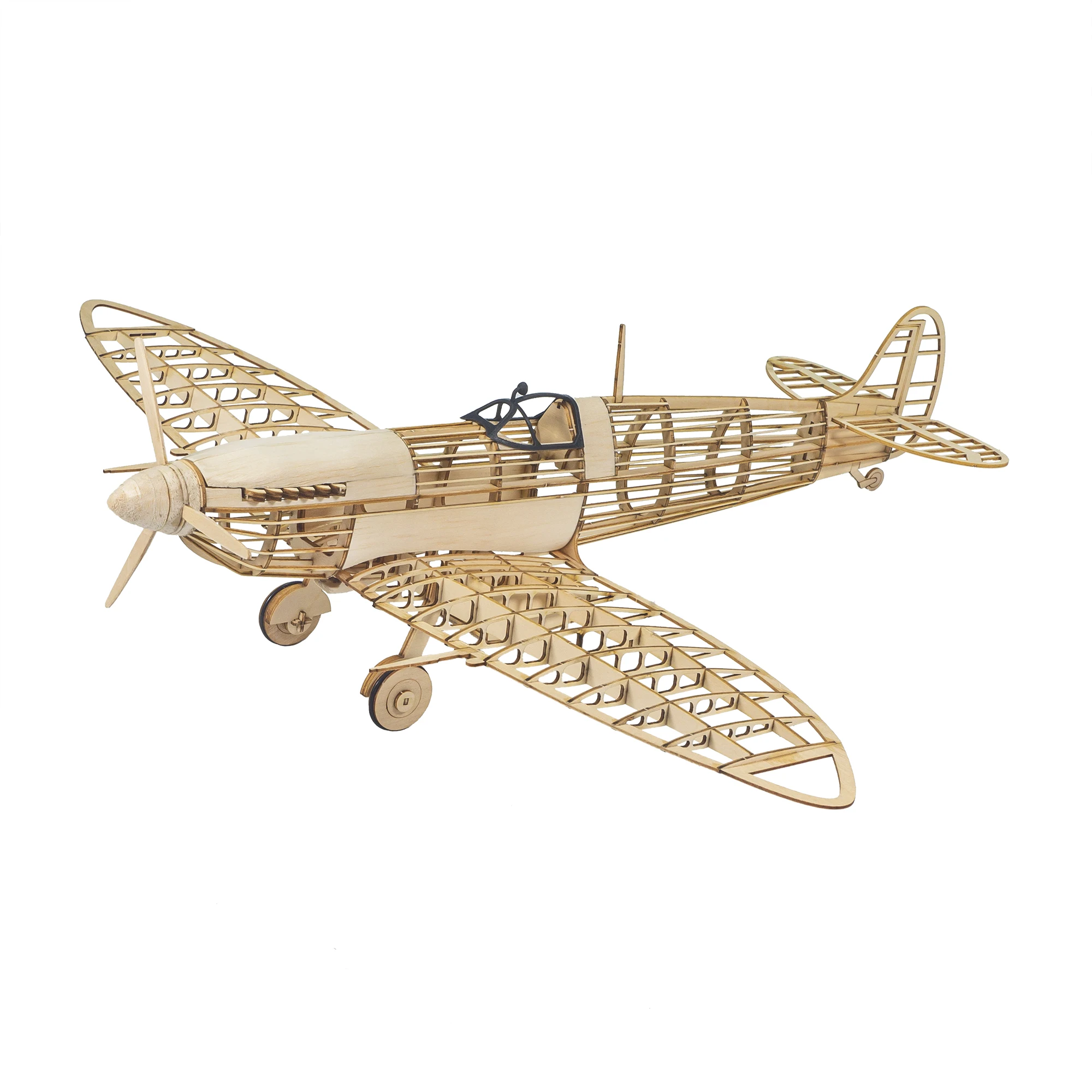 Real-Hawk-Spitfire-Fighter-Scale-Model-Scale-1-25-Balsa-wood-Aircraft ...