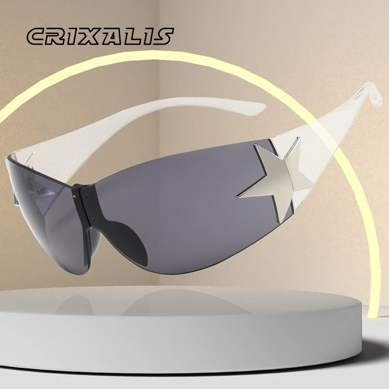 CRIXALIS-moda-Y2K-gafas-de-sol-para-dama-gafas-de-sol-Punk-de-moda ...
