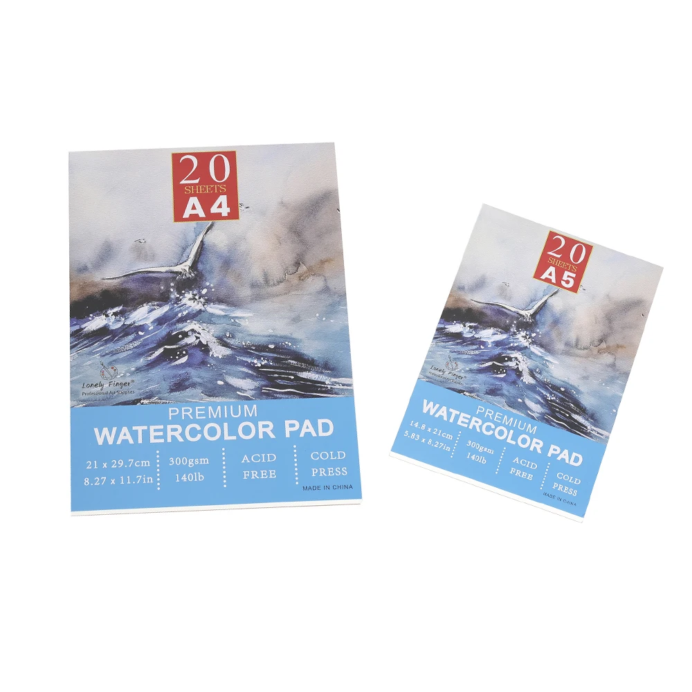 A4-A5-Watercolor-Paper-Pad-140lb-300gsm-20-Sheets-Cold-Pressed-Acid ...