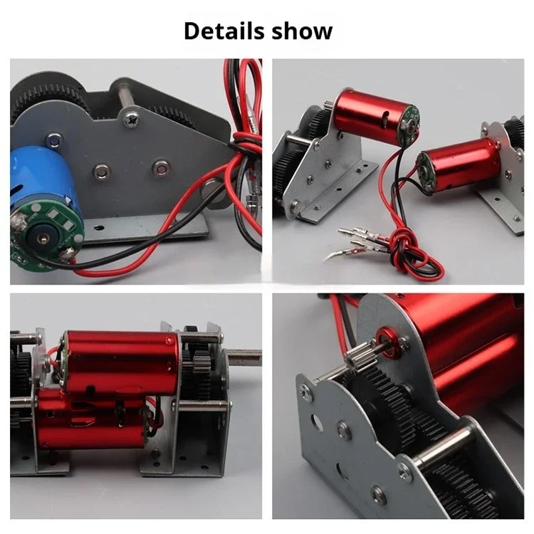 Heng Long Metal HL59mm Gearbox 380 Motor for TK6.0 TK7.0 TK 7.1 1/16 RC ...