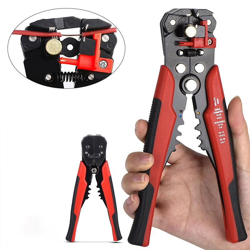 Crimping Pliers 0.5 6mm² Wire Cutter Peeler Cable Stripper 0.2 6mm ...