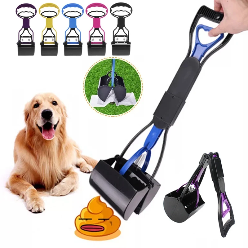 Pet-Dog-Long-Handle-Pet-Pooper-Scooper-Dog-Cat-Waste-Picker-Jaw-Poop ...