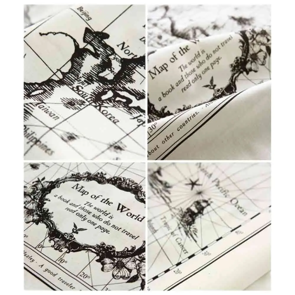 Restoring-Ancient-Ways-World-Map-Cotton-And-Hemp-Fabric-Handmade-Ins ...