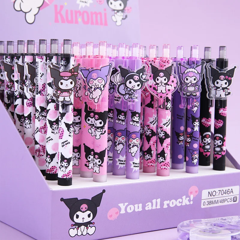 48pcs-Sanrio-Kuromi-Gel-Pens-Anime-Hello-Kitty-Signature-Neutral-Pen ...