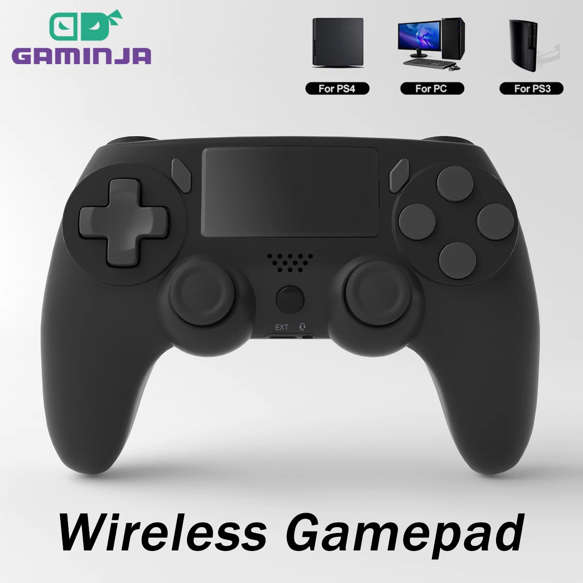 GAMINJA-Wireless-Controller-Bluetooth-compatible-Vibration-Gamepad-For-PS4-PS3-Console-PC ...
