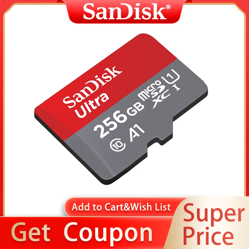 SanDisk-Ultra-64GB-32GB-Micro-SD-Card-Max-Read-Speed-98M-s-Class10-A1 ...