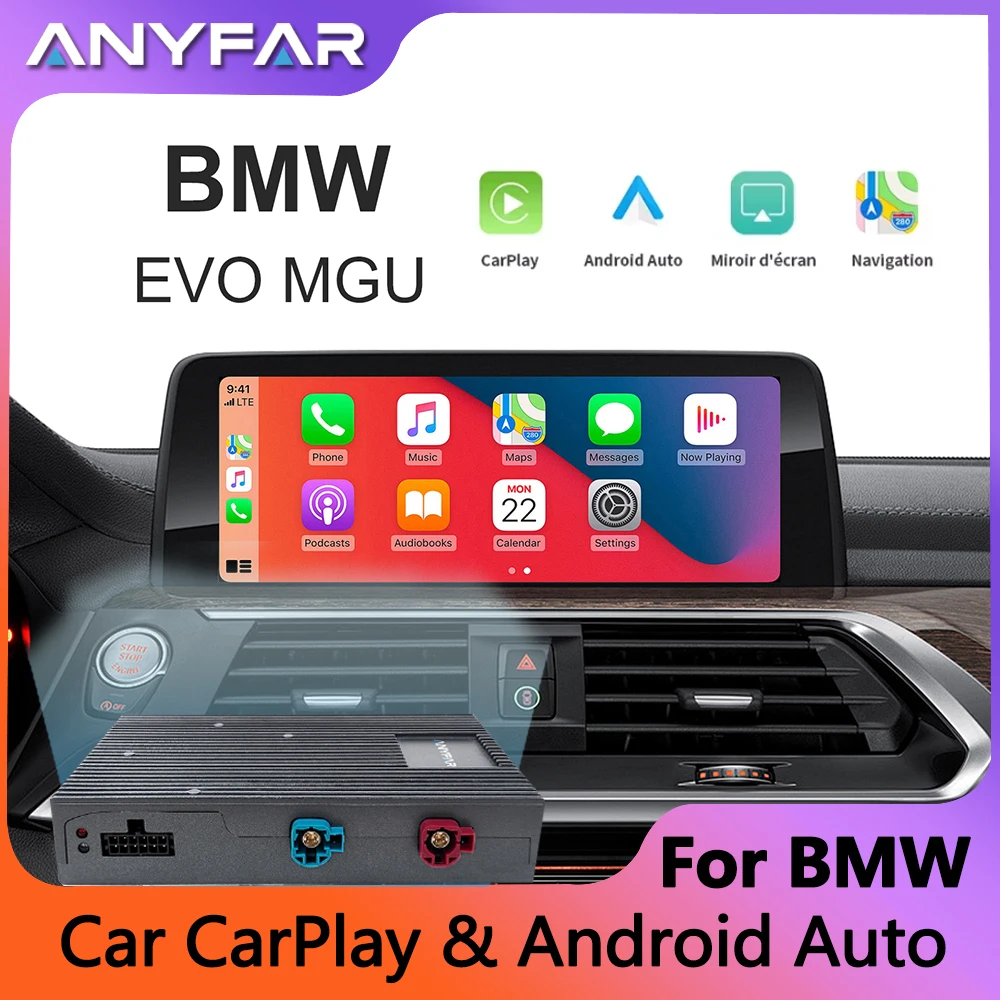 Wireless CarPlay Android Auto for BMW EVO MGU ID5 6 7 System 1 3 5 6 ...