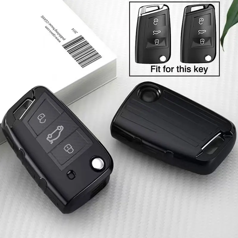Car Key Case Cover For Volkswagen Vw Polo Golf 7 Mk7 Tiguan Touran ...