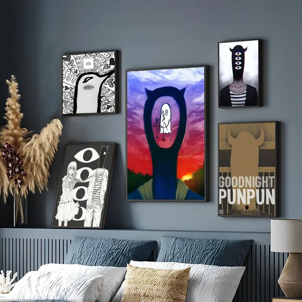 Goodnight-punpun-Self-adhesive-Art-Poster-Fancy-Wall-Art-Sticker-for ...