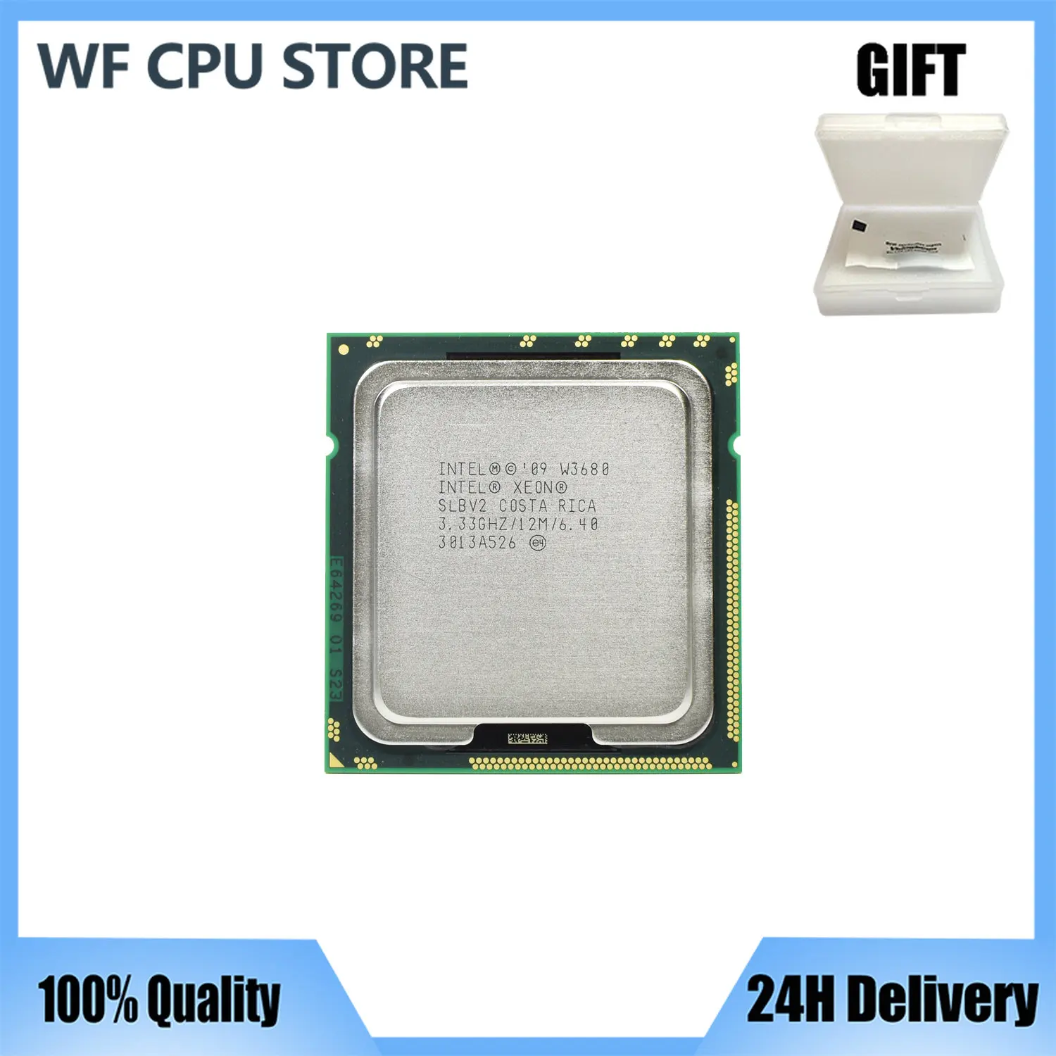 Intel Xeon W3680 Processor 3.33G Six Core CPU SLBV2 LGA 1366 working ...
