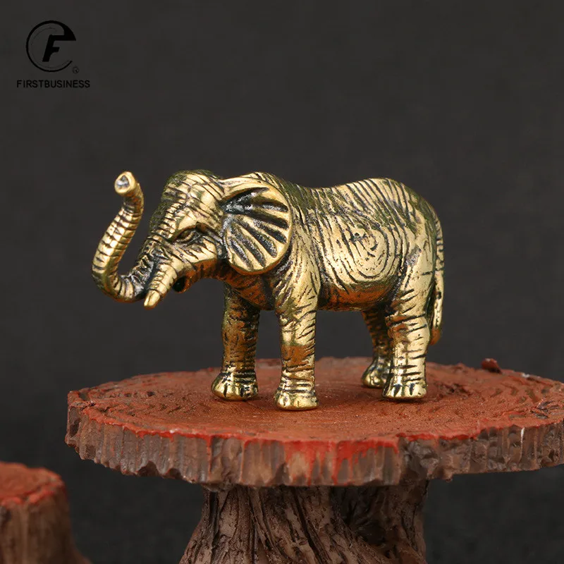 Pure-Copper-Elephant-Small-Statue-Feng-Shui-Ornaments-Handmade-Brass ...