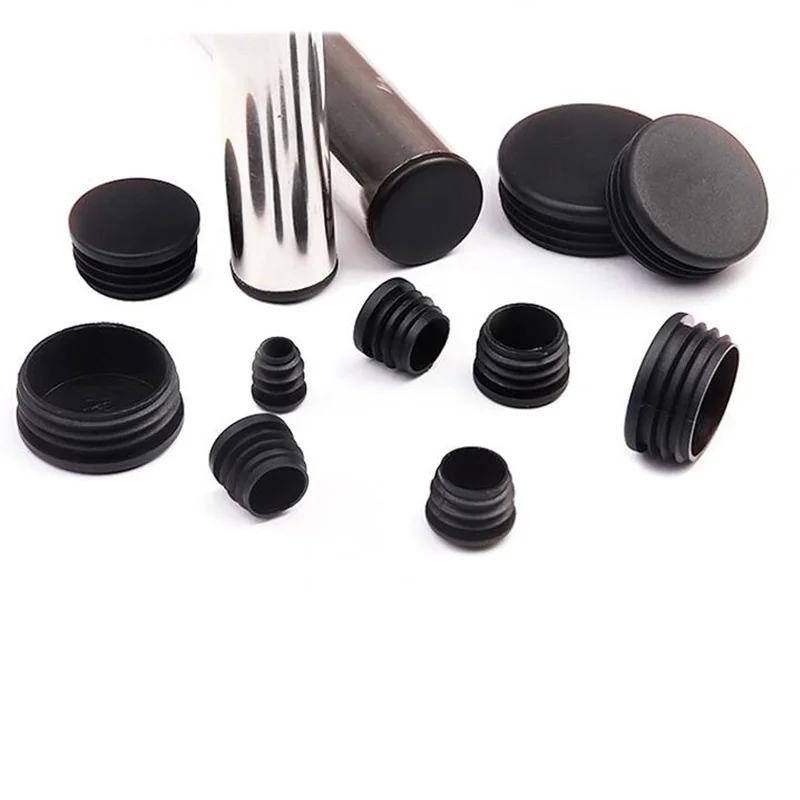 10pcs-PVC-Round-Pipe-Plug-Black-10-76mm-Inner-Hole-Dust-Cover-Furniture ...