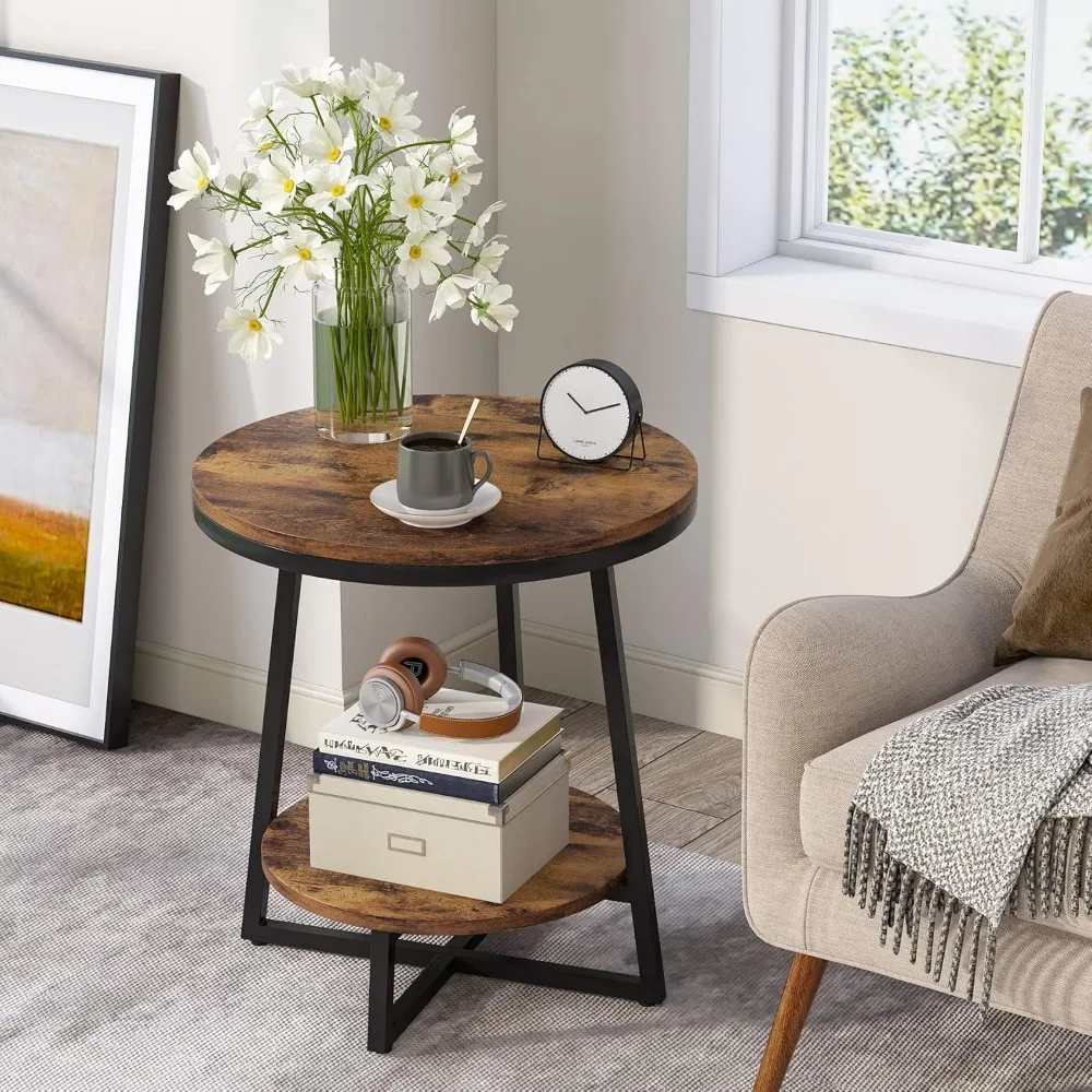 2 Tier Round Side Table – In Touch Decor